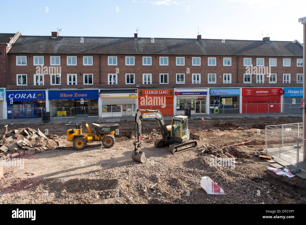 Town Centre, Billingham Regeneration, Cleveland, England Stock Photo ...