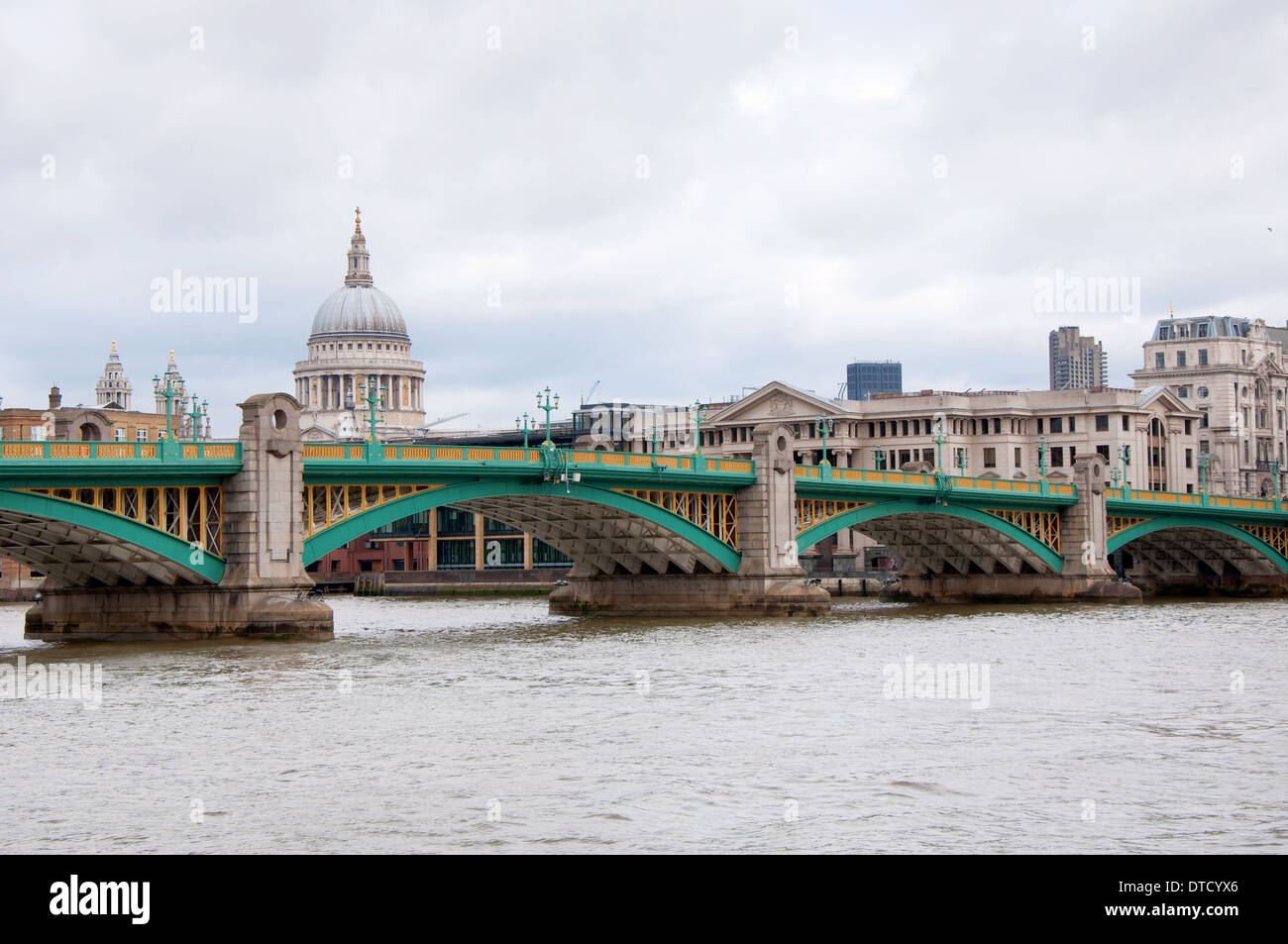 Bridge on Thames, London Stock Photo - Alamy