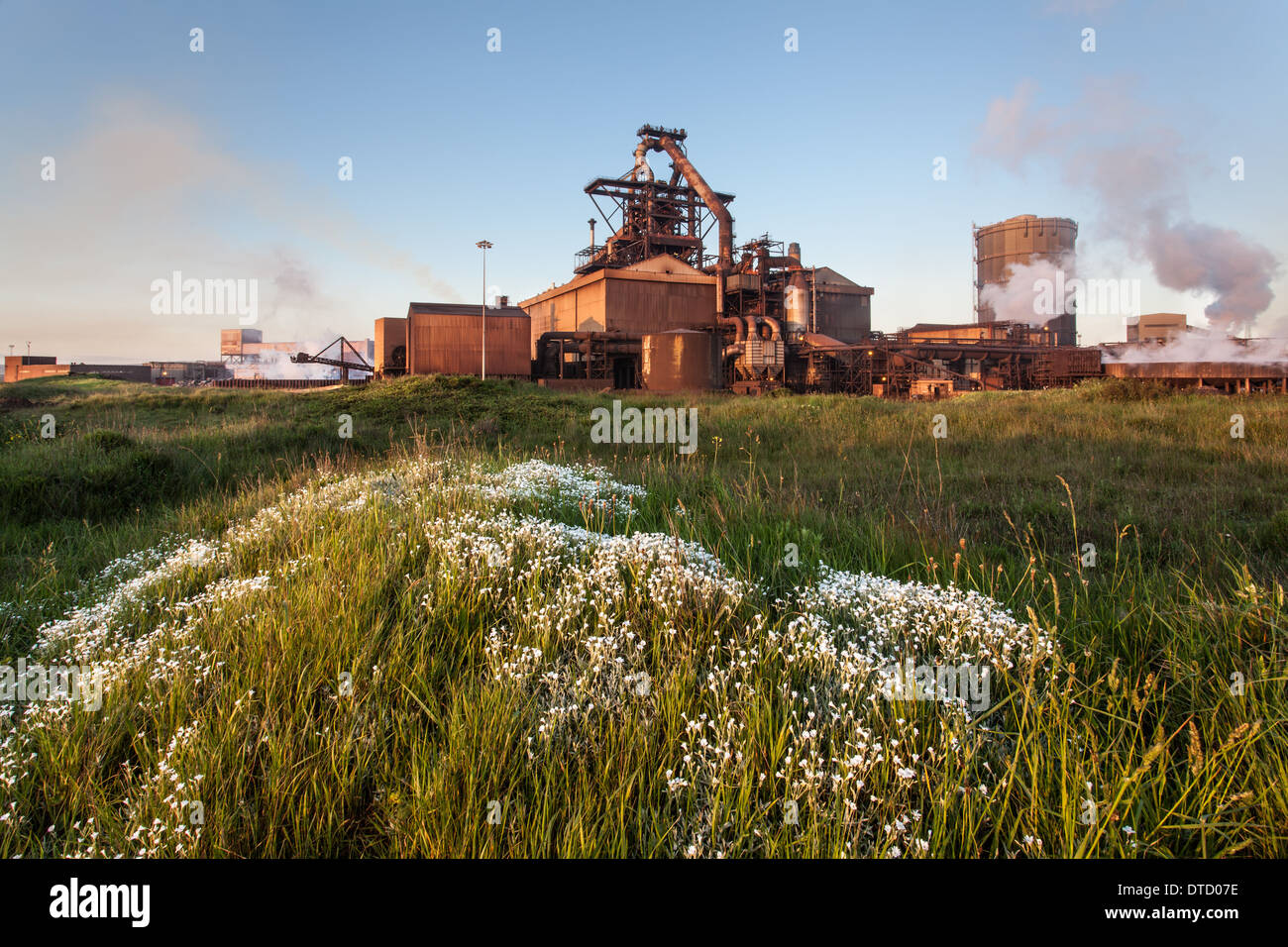 Early Morning, Corus, South Gare, Redcar, Cleveland, England Stock ...