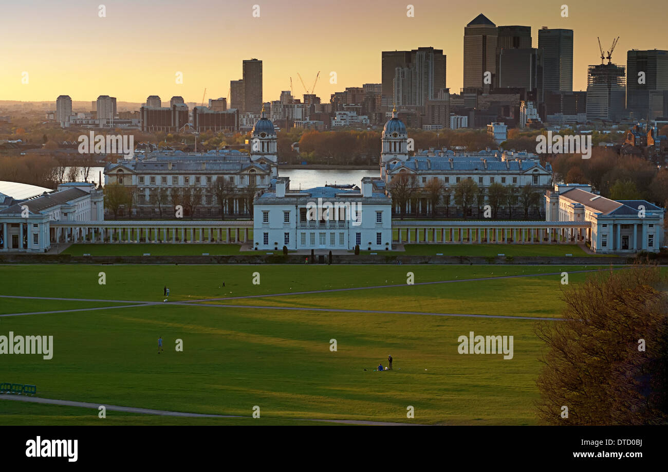 Greenwich at sunset, London, UK Stock Photo - Alamy