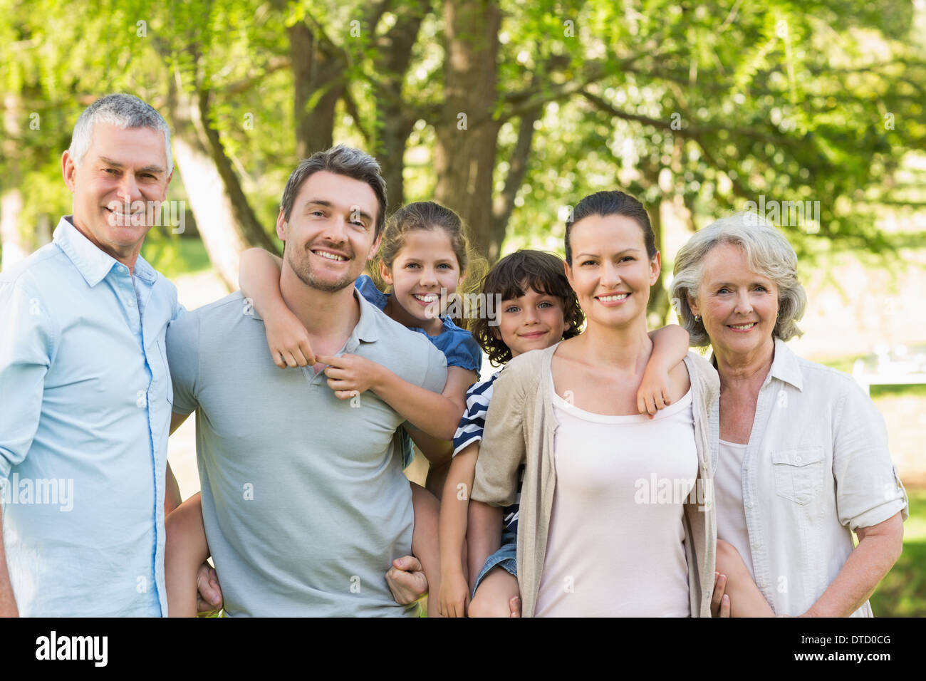 Portrait happy extended family in hi-res stock photography and images ...