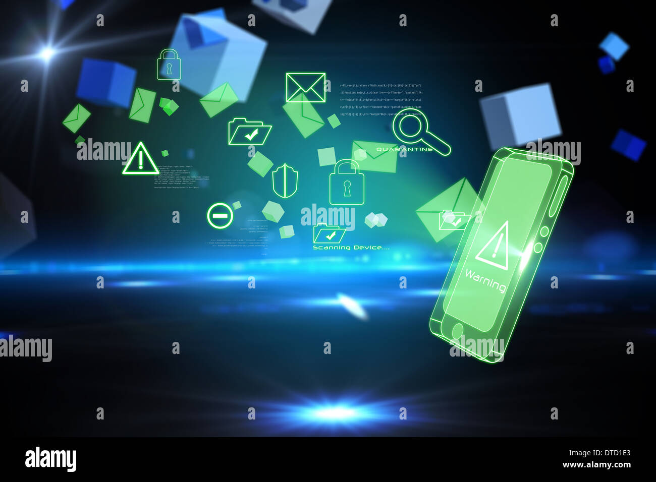 Composite image of security interface Stock Photo - Alamy