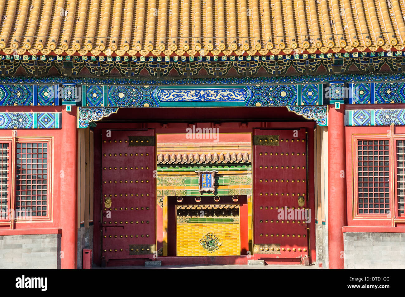 The gate in Forbidden City, Beijing Stock Photo - Alamy