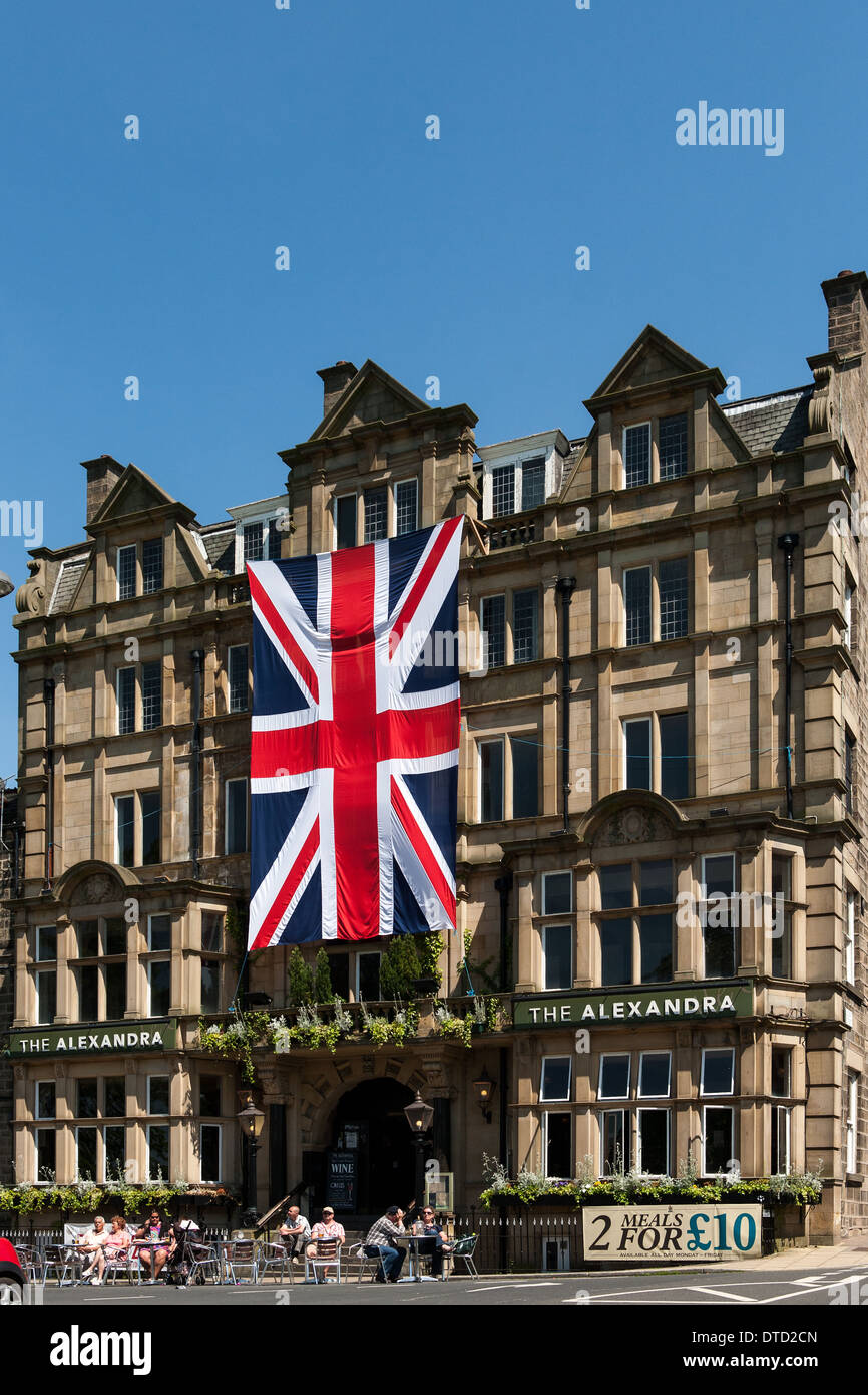 Giant Union Jack Flag, The Alexandra Hotel, Harrogate, Yorkshire ...