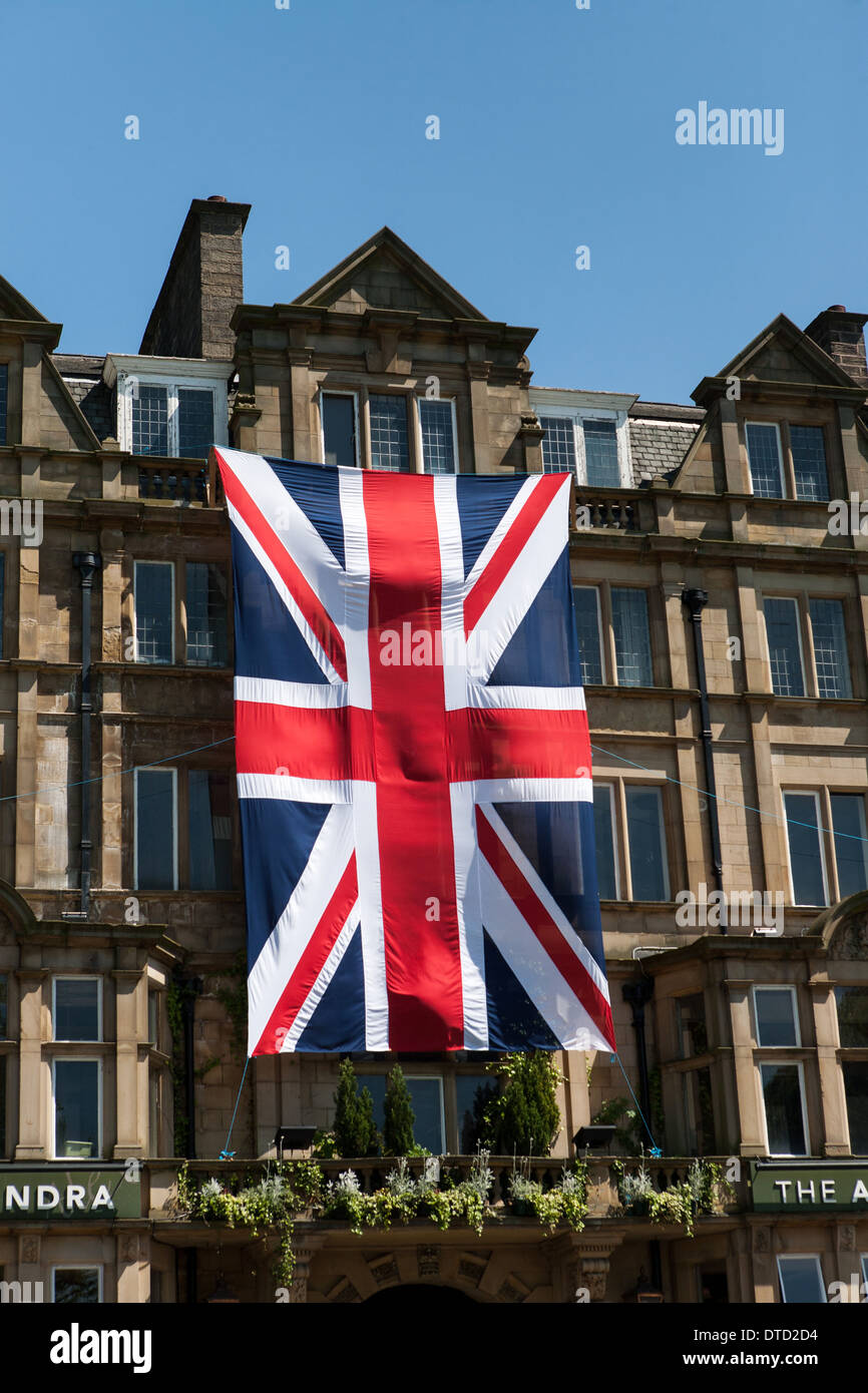Giant Union Jack Flag, The Alexandra Hotel, Harrogate, Yorkshire ...
