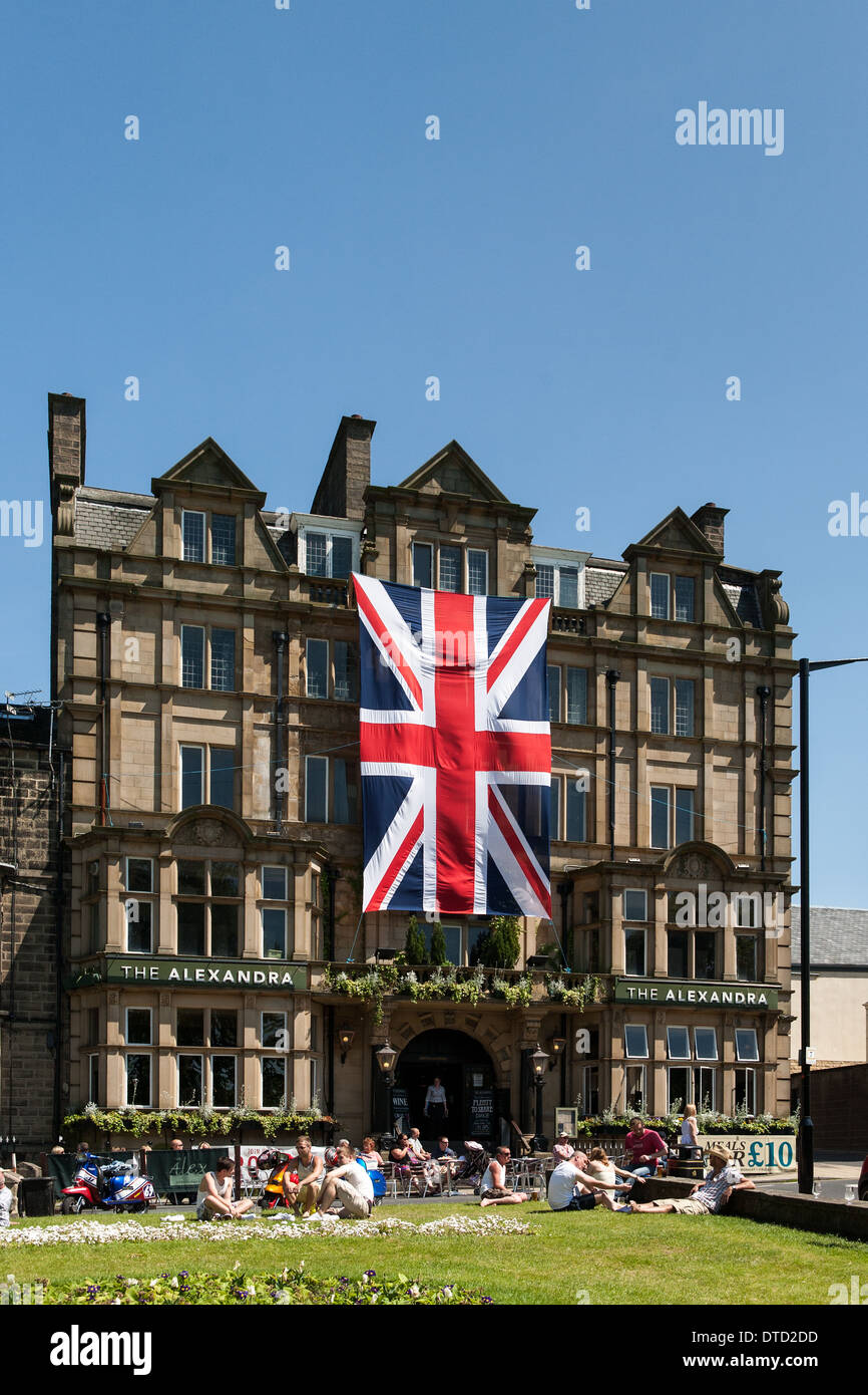 Giant Union Jack Flag, The Alexandra Hotel, Harrogate, Yorkshire ...