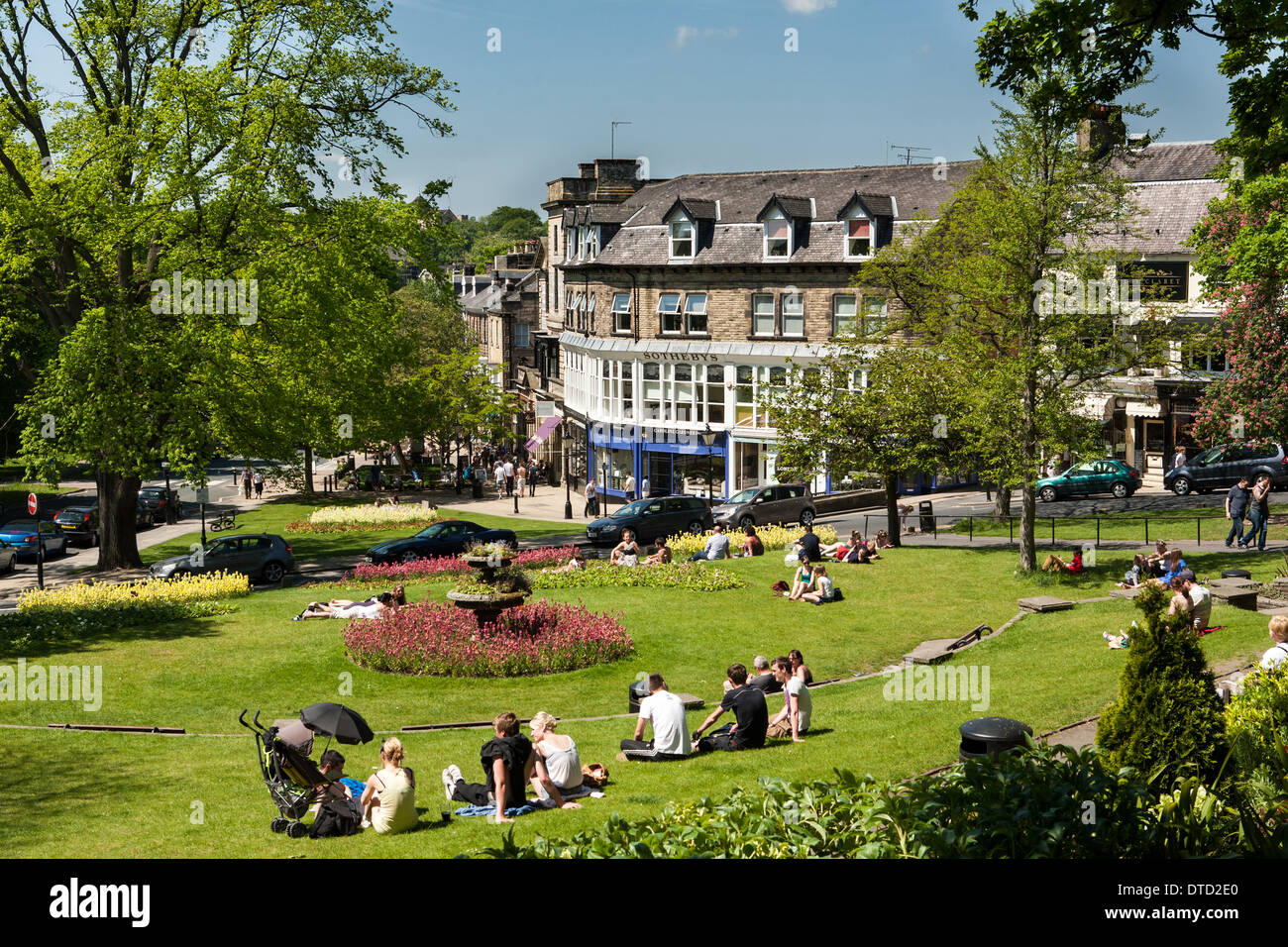 The Stray Park in sunshine, Harrogate, Yorkshire, England Stock Photo ...
