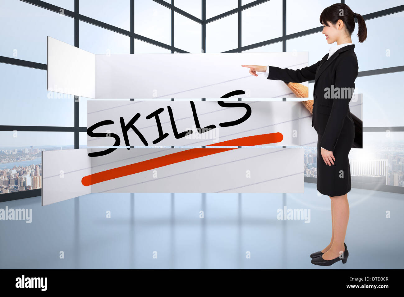 Female hand pointing pencil hi-res stock photography and images - Alamy