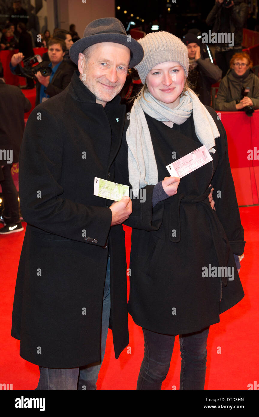 Berlin, Germany. 14th Feb, 2014. Peter Lohmeyer and daughter Lola ...