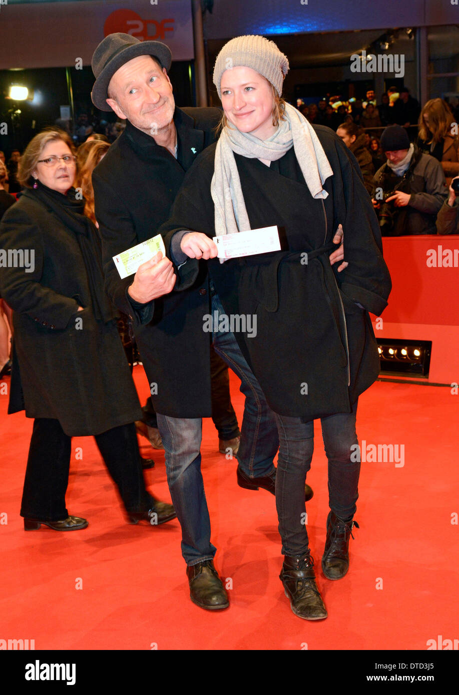 Berlin, Germany. 14th Feb, 2014. Peter Lohmeyer and daughter Lola ...