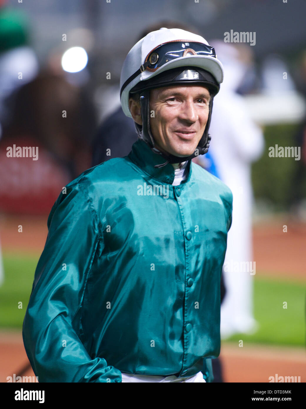 Adrie De Vries before the start of Race 6 at Meydan race track during ...