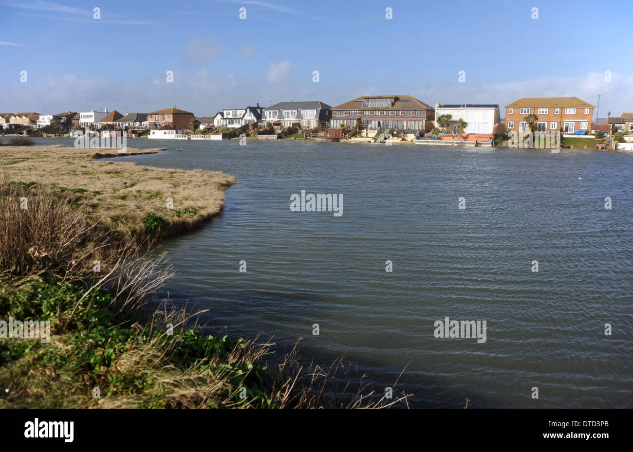 The Widewater Nature Reserve at Lancing and Shoreham Beach Sussex UK ...