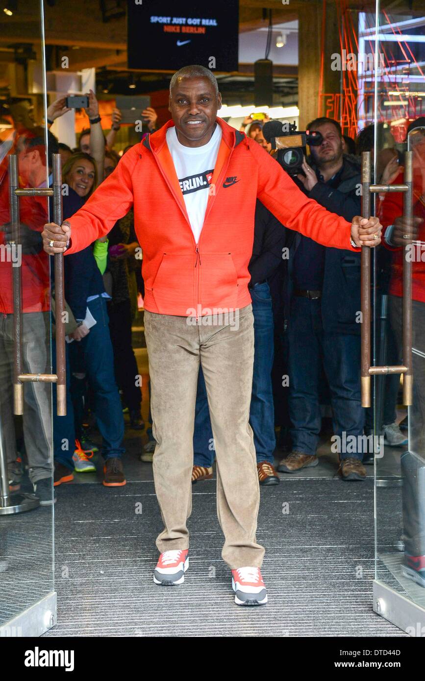 Berlin, Germany. 14th Feb, 2014. Carl Lewis attends the opening of the ...