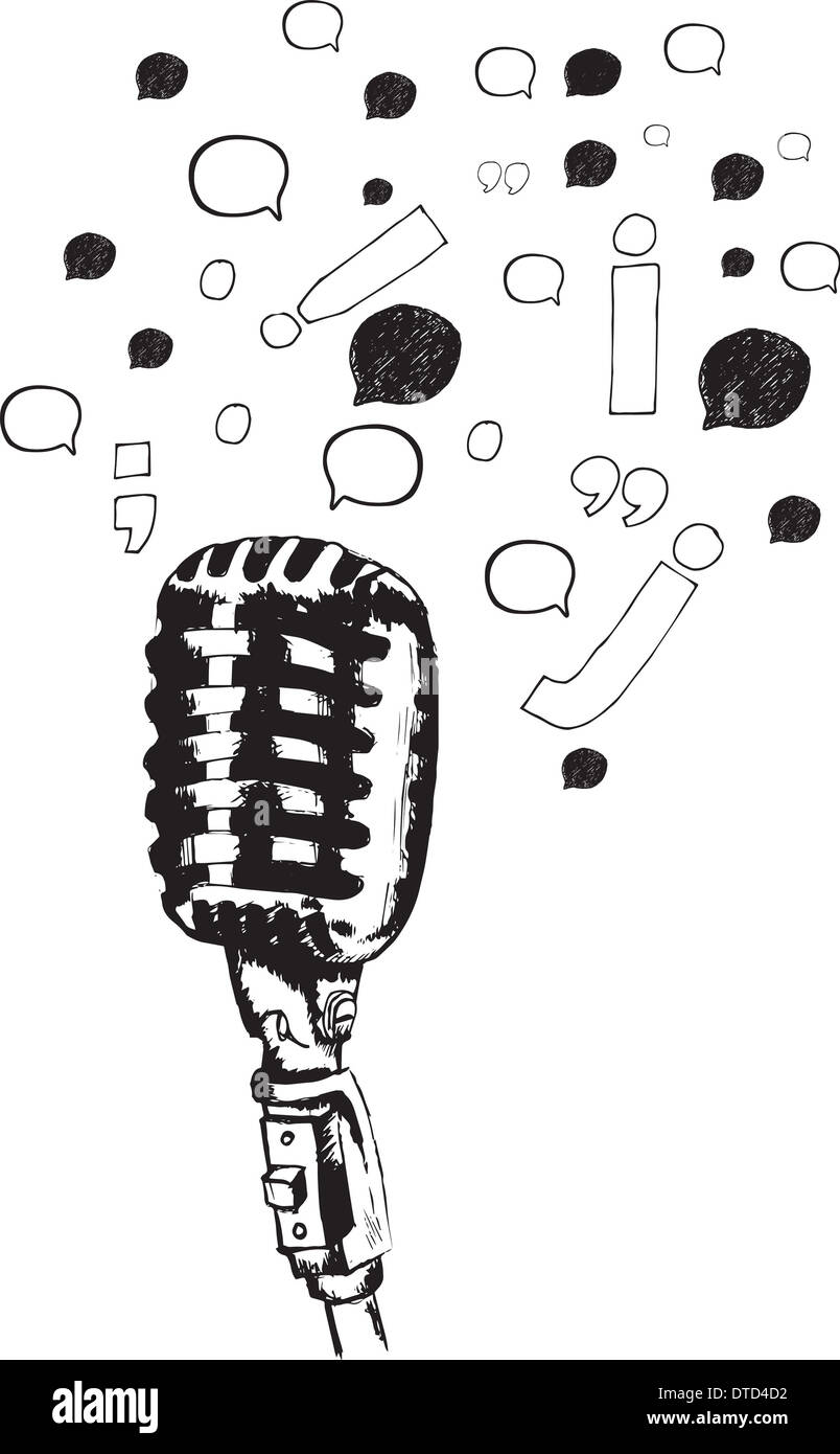 Microphone with letter hi-res stock photography and images - Alamy