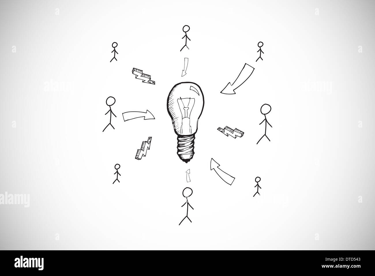 Composite image of idea doodle Stock Photo - Alamy