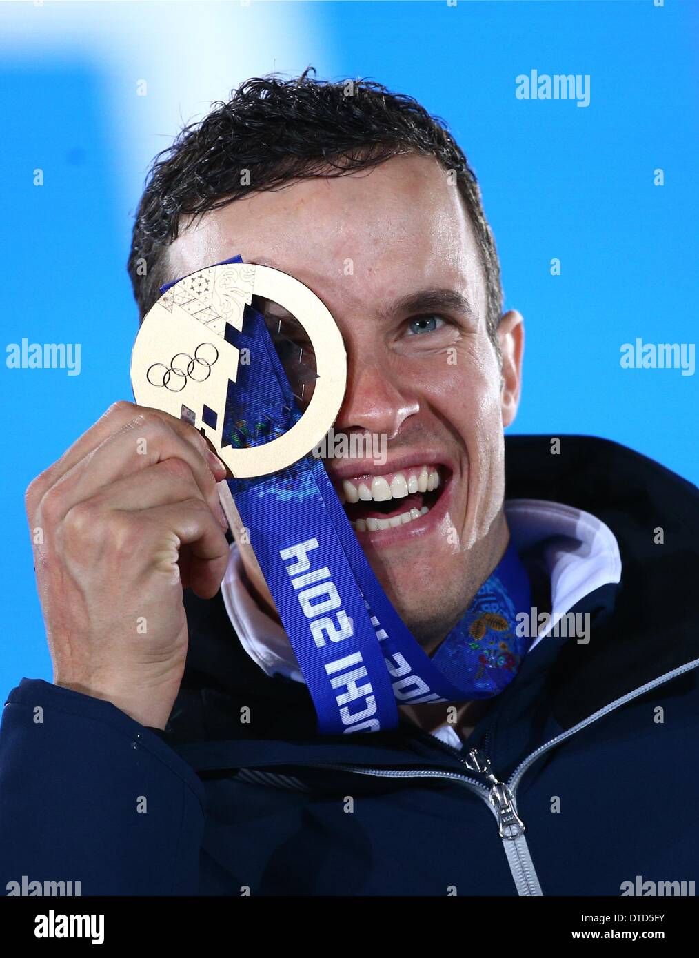 Sochi, Russia. 15th Feb, 2014. Bronze medalist Christof Innerhofer of ...