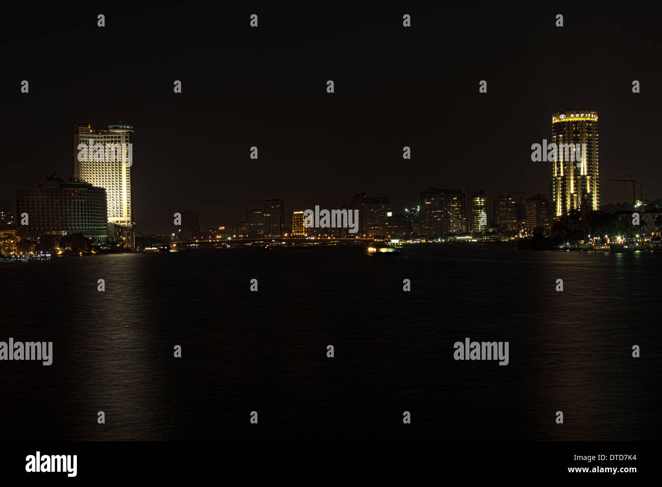 Egypt cairo nile river night hi-res stock photography and images - Alamy