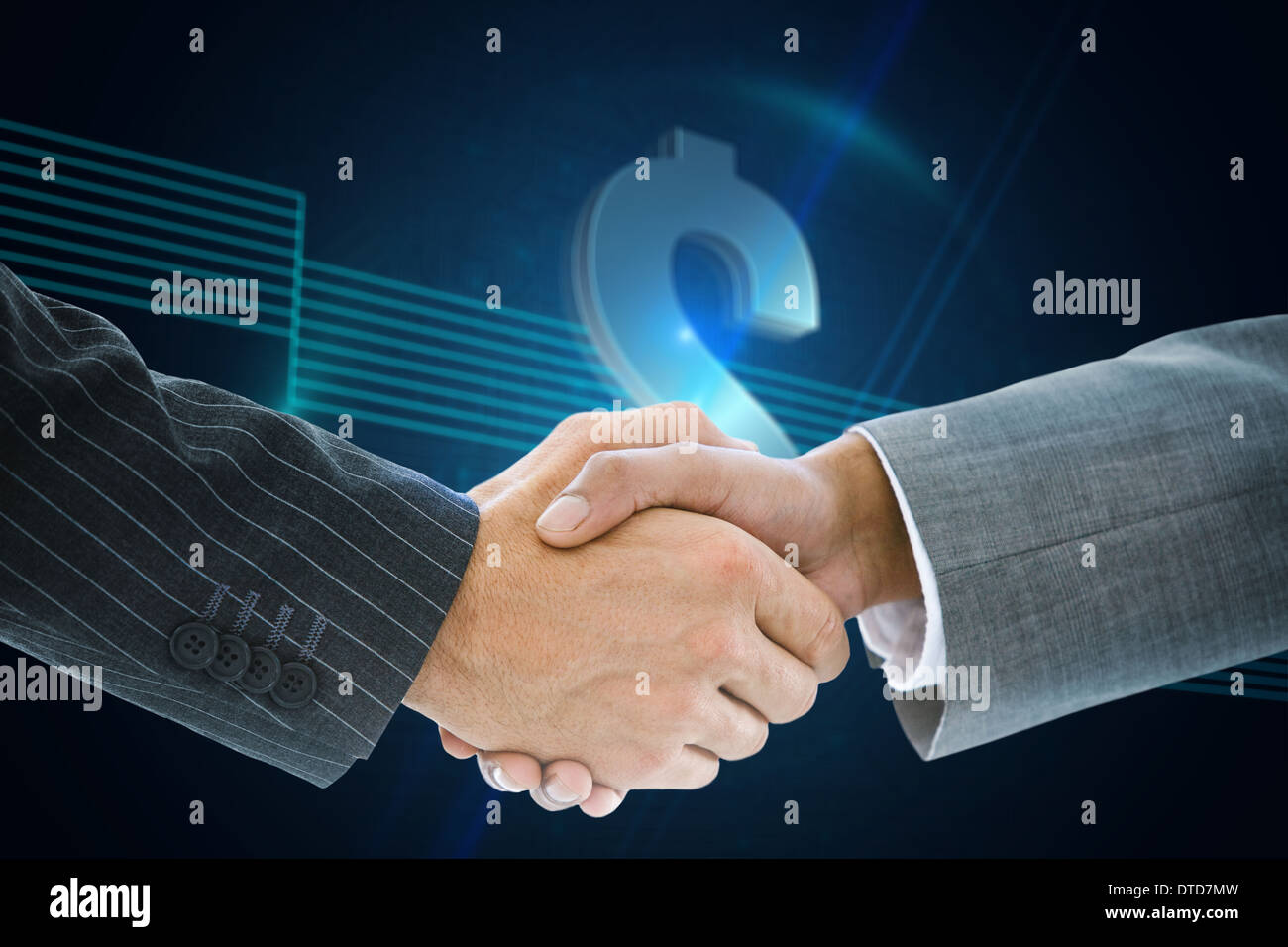 Composite image of business handshake Stock Photo - Alamy
