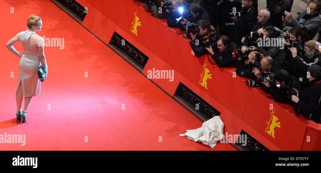 Berlin, Germany. 15th Feb, 2014. German actress Maria Dragus arrives ...