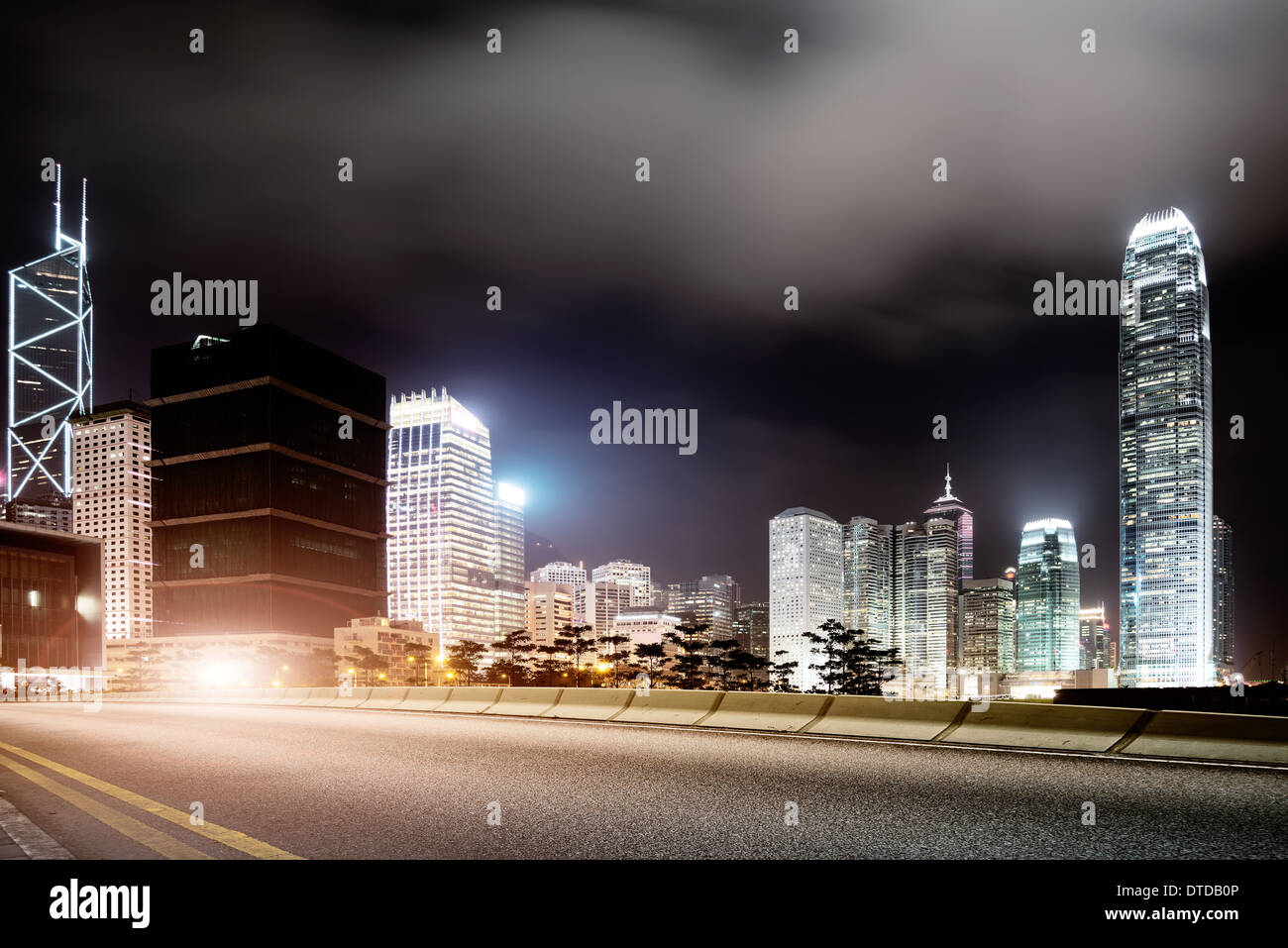 The city square at night Stock Photo - Alamy