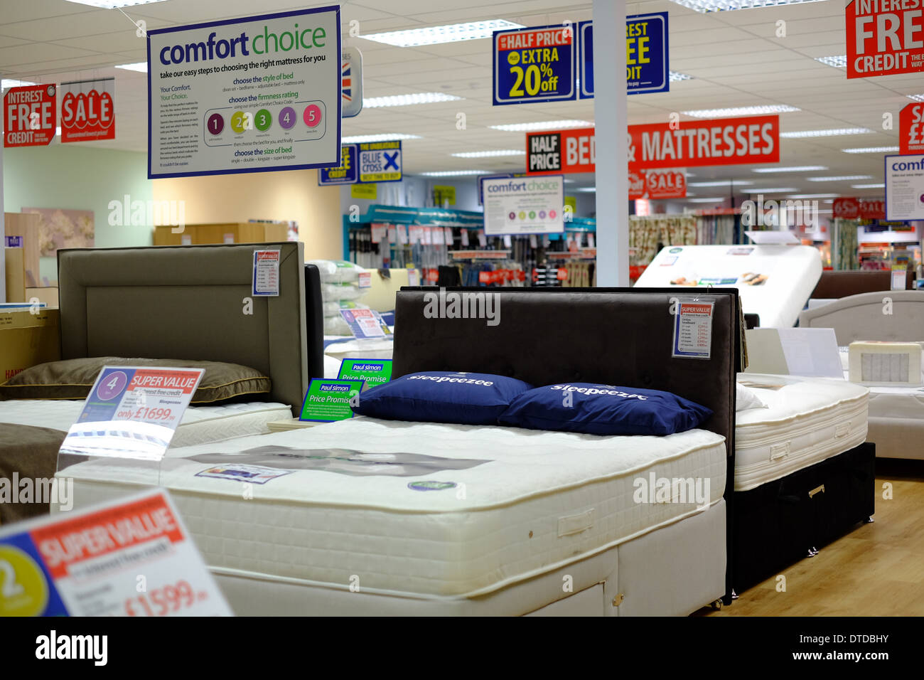 Interior of a Paul Simon store in Northampton Stock Photo - Alamy
