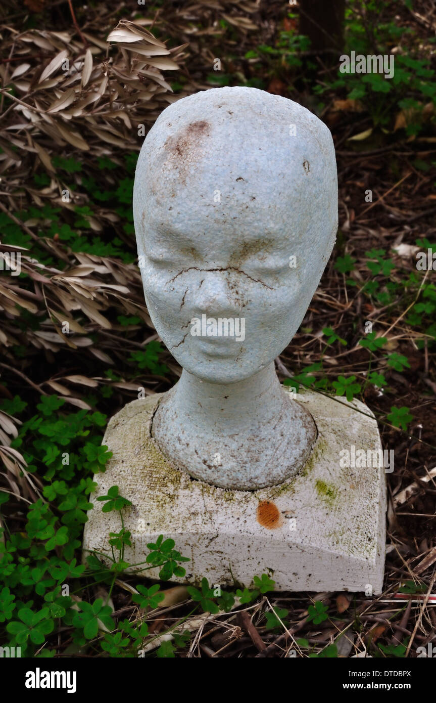 Styrofoam Sculpture Human Head