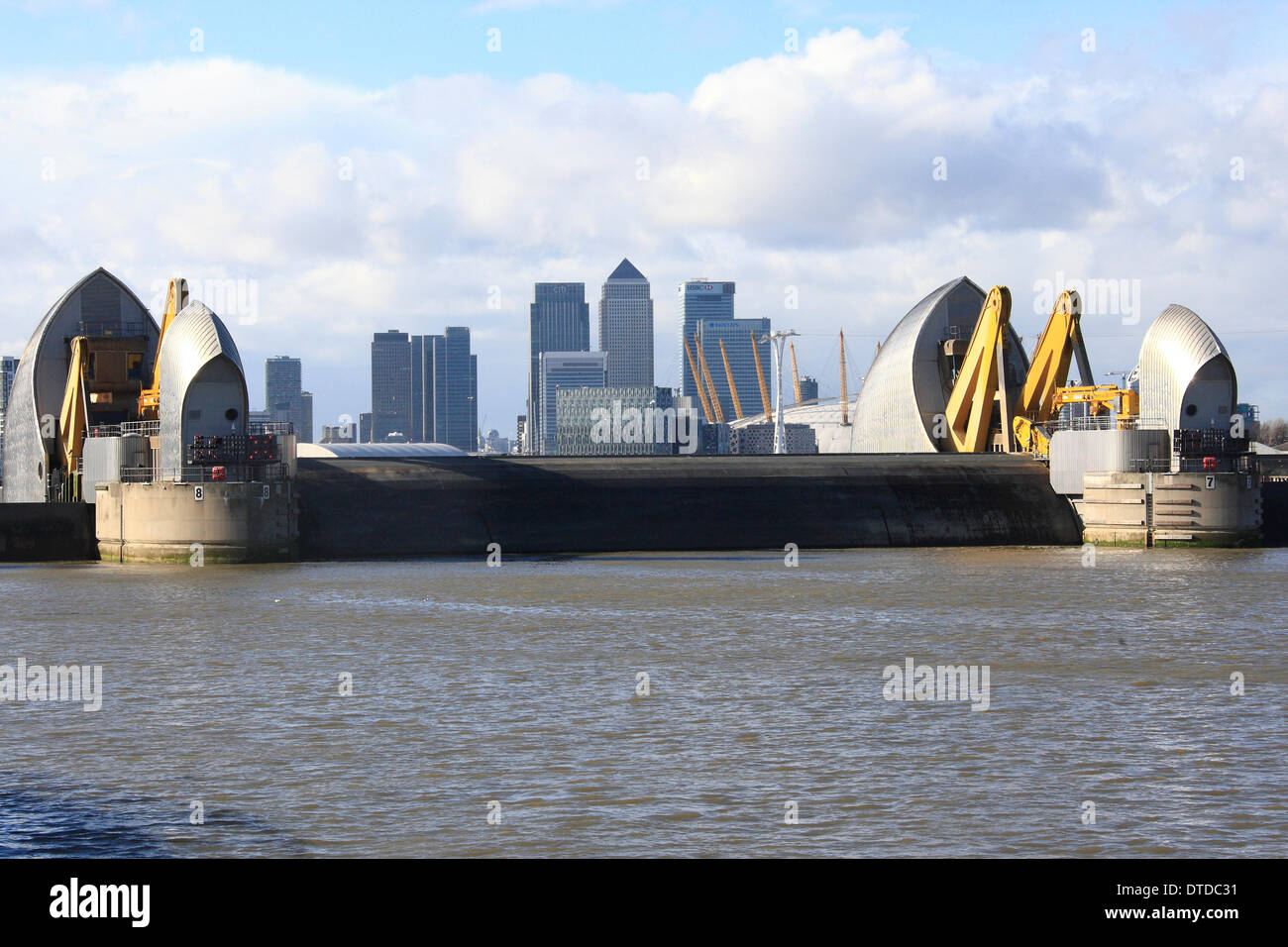 Saturday 15th February London's Thames Barrier closed during a weekend ...