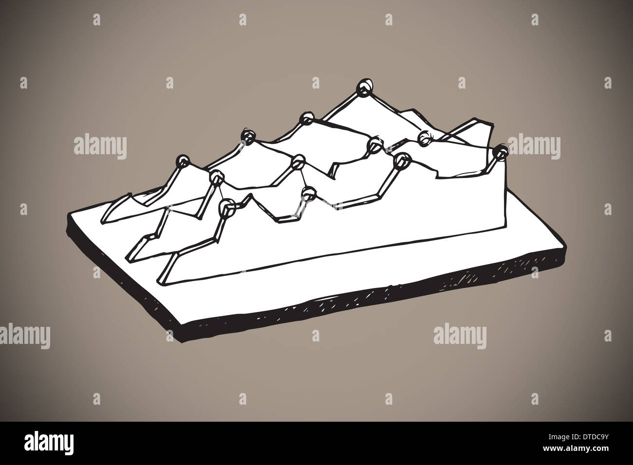 Composite image of data analysis doodle Stock Photo - Alamy