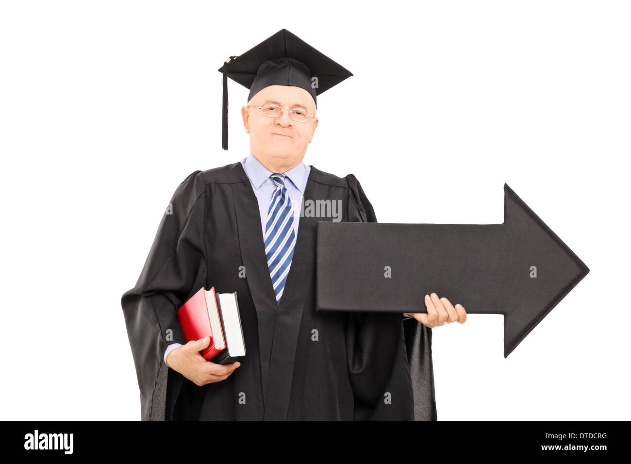 Professor pointing direction hi-res stock photography and images - Alamy