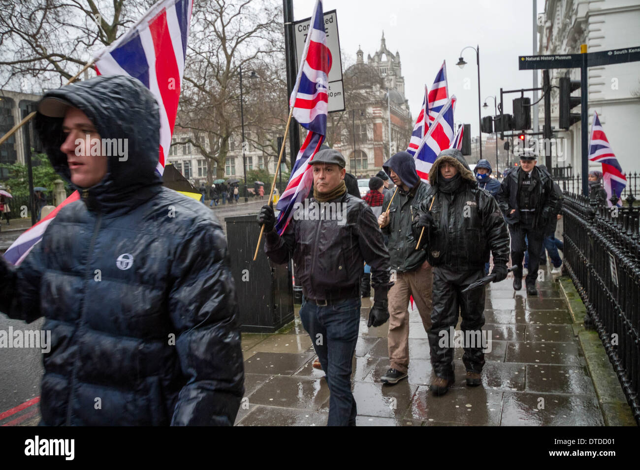 Britain First street defence movement counter-protest radical Islamists ...
