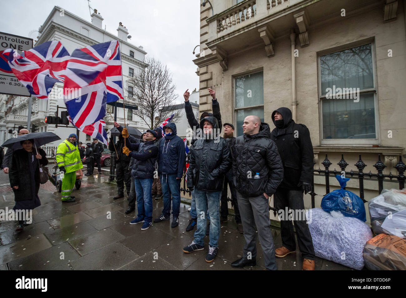 Britain First street defence movement counter-protest radical Islamists ...