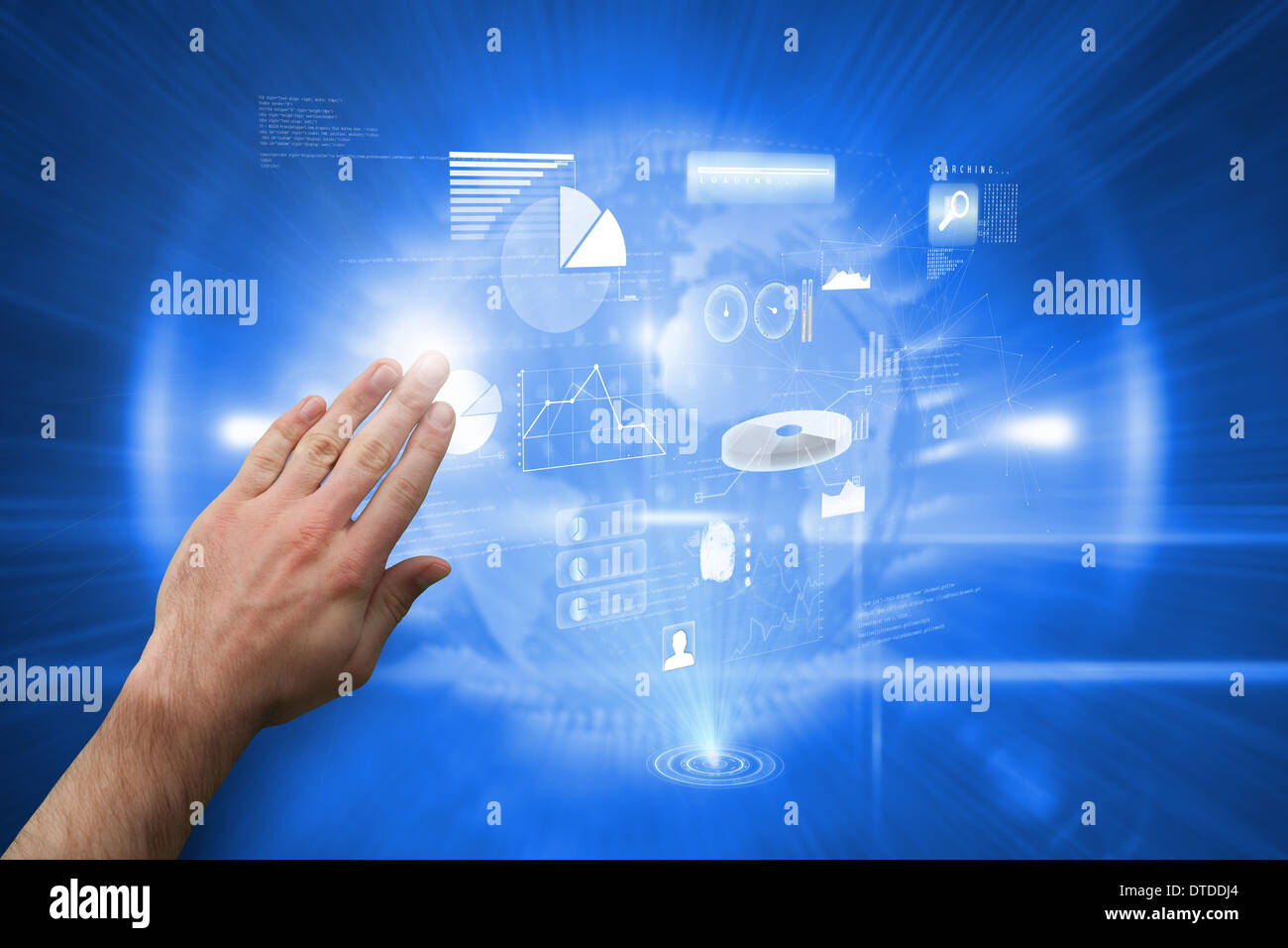 Composite image of hand presenting Stock Photo - Alamy