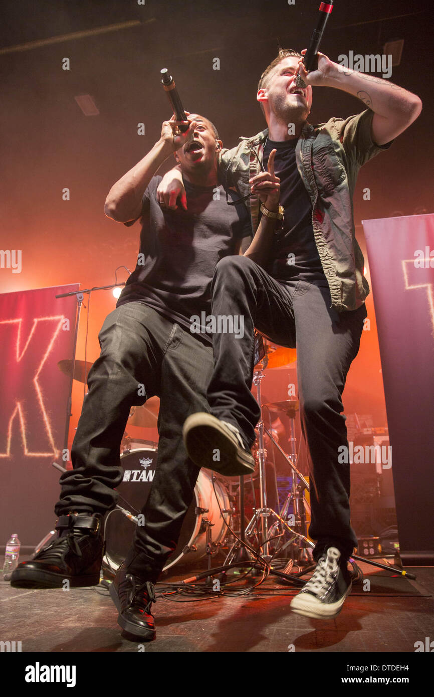 Milwaukee, Wisconsin, USA. 14th Feb, 2014. MALCOLM KELLEY (L) and TONY ...
