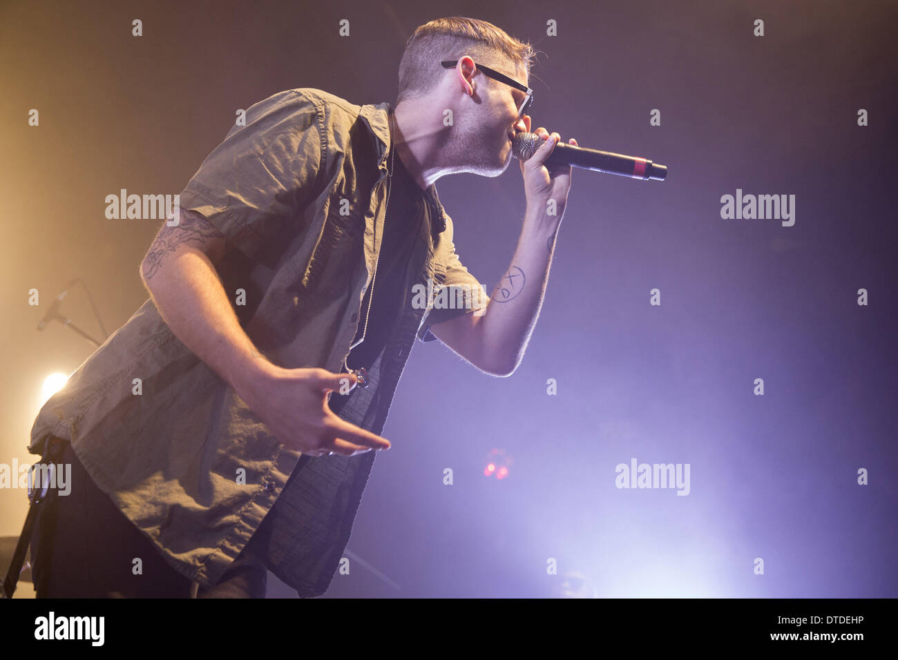 Milwaukee, Wisconsin, USA. 14th Feb, 2014. Vocalist TONY OLLER of MKTO ...