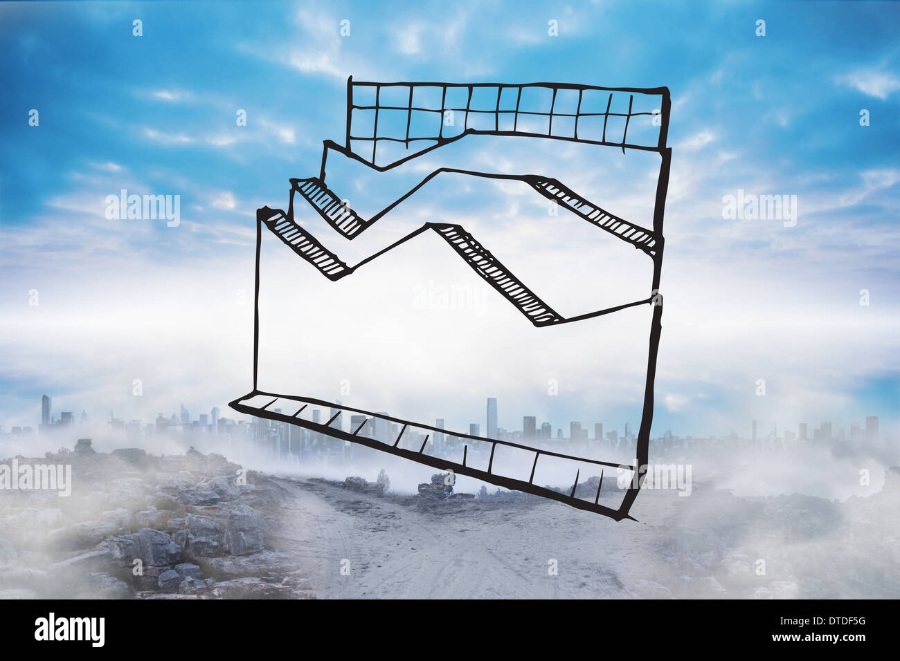 Composite image of data analysis doodle Stock Photo - Alamy