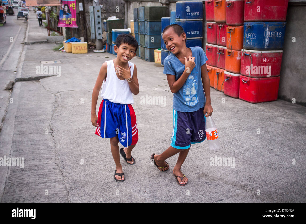 Happy Filipino Street Children