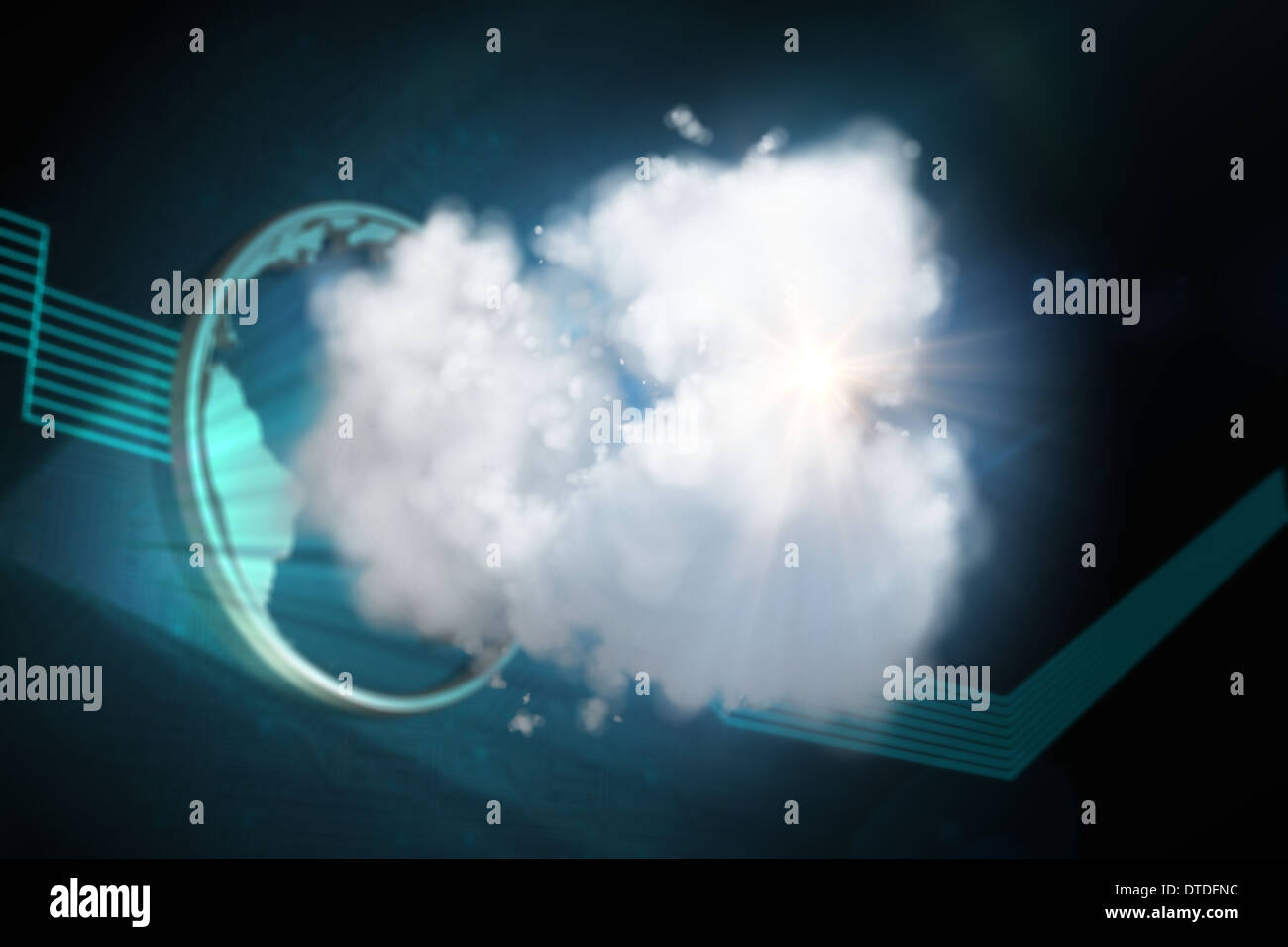 Composite image of cloud computing background Stock Photo - Alamy