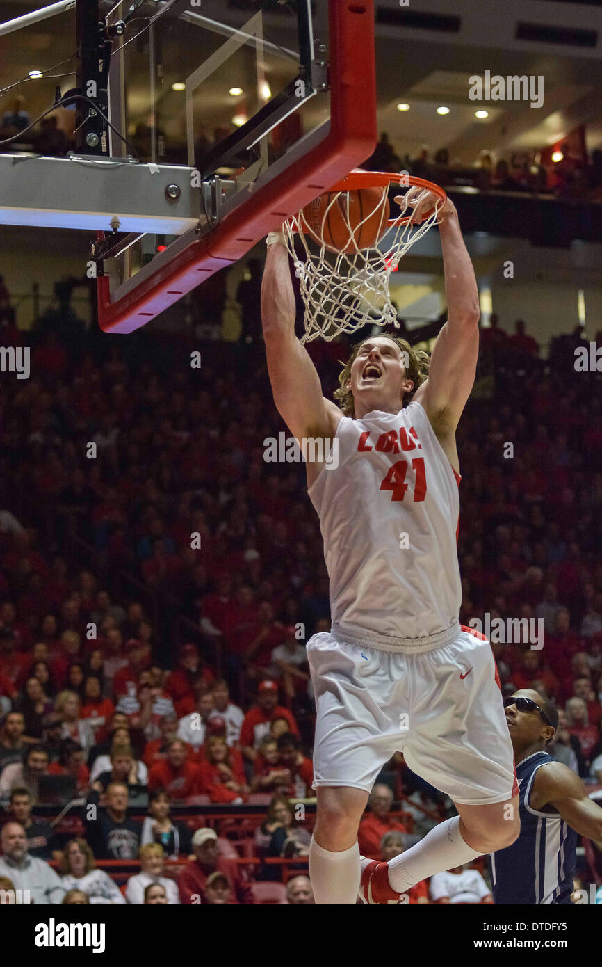 Albuquerque, New Mexico. 15th Feb, 2014. New Mexico Lobos forward ...