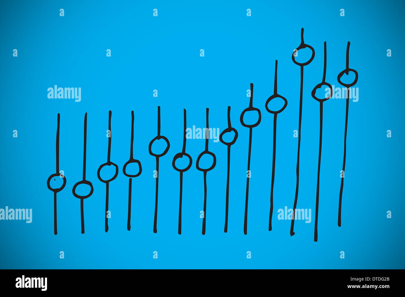 Composite image of data analysis doodle Stock Photo - Alamy
