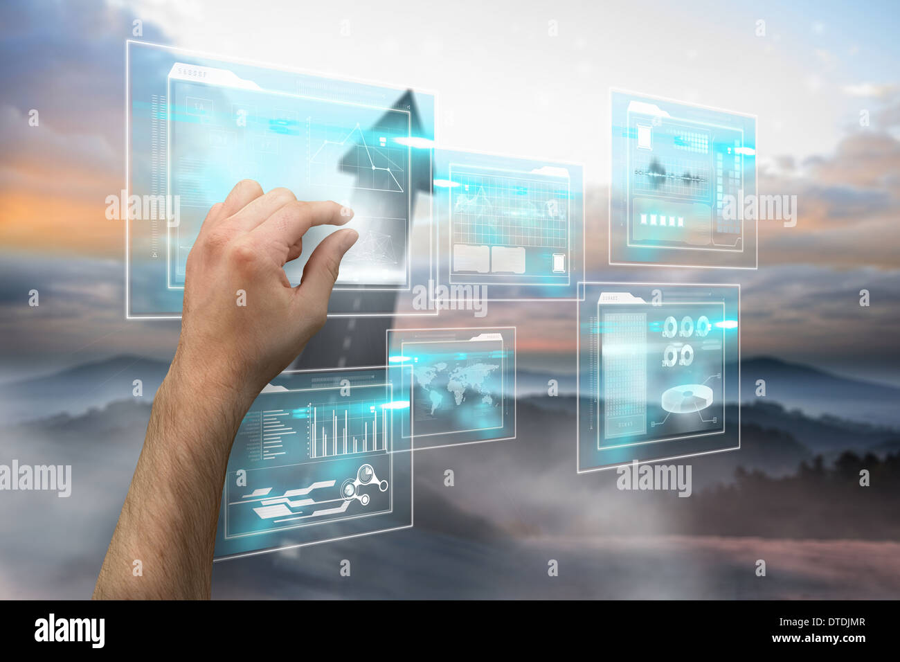 Composite image of hand presenting Stock Photo - Alamy