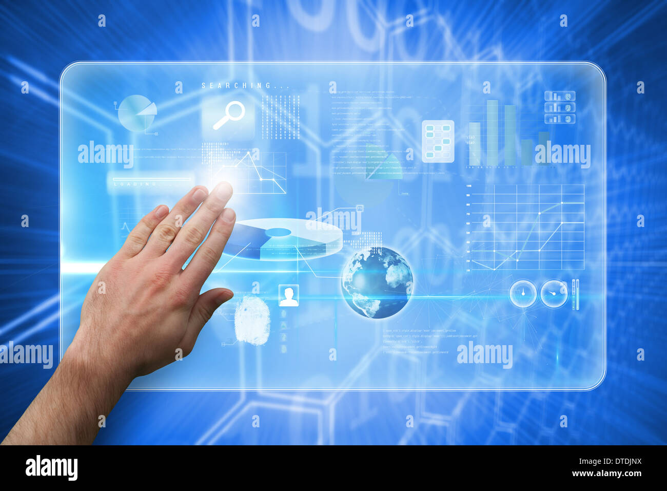Composite image of hand presenting Stock Photo - Alamy
