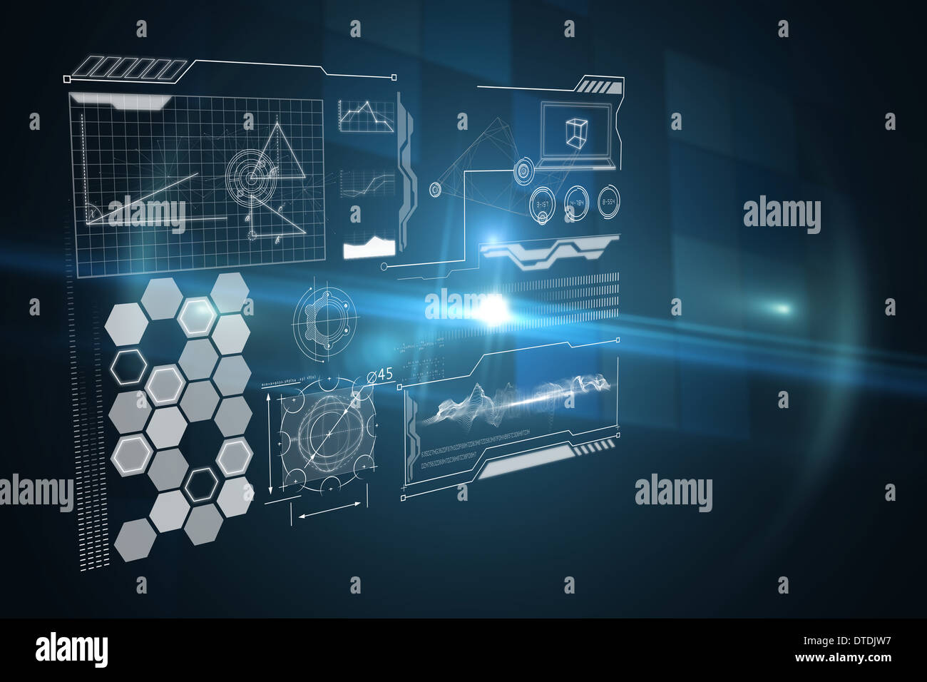 Composite image of technology interface Stock Photo - Alamy