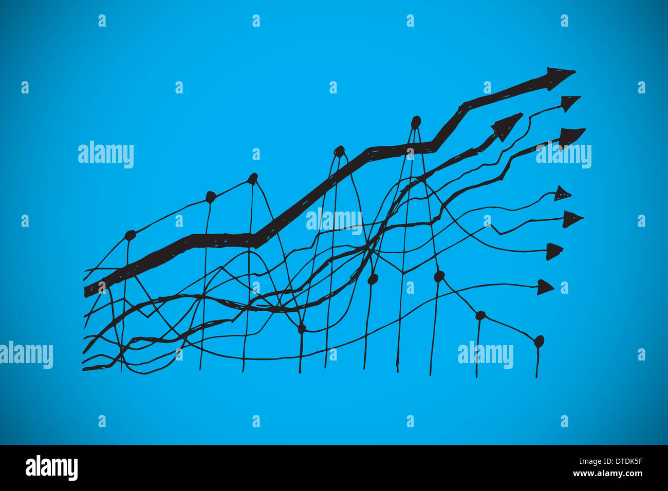 Composite image of data analysis doodle Stock Photo - Alamy