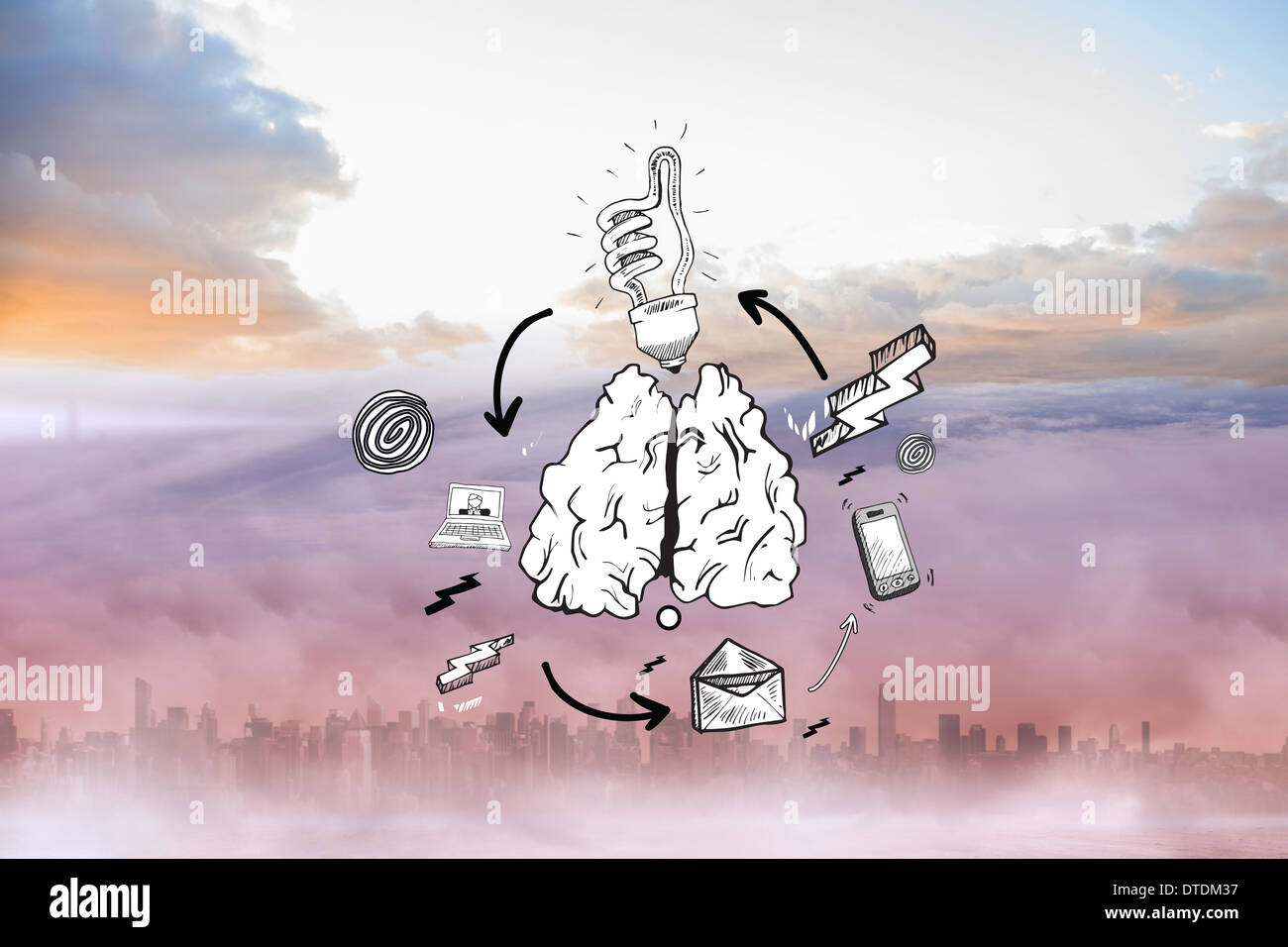 Flowchart doodle hi-res stock photography and images - Alamy