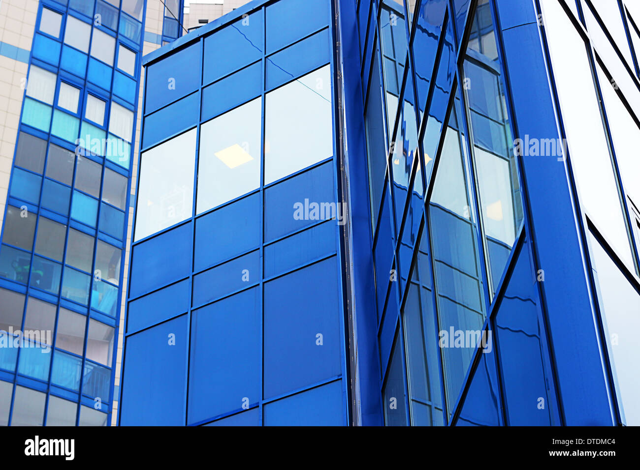 New blue building Stock Photo - Alamy