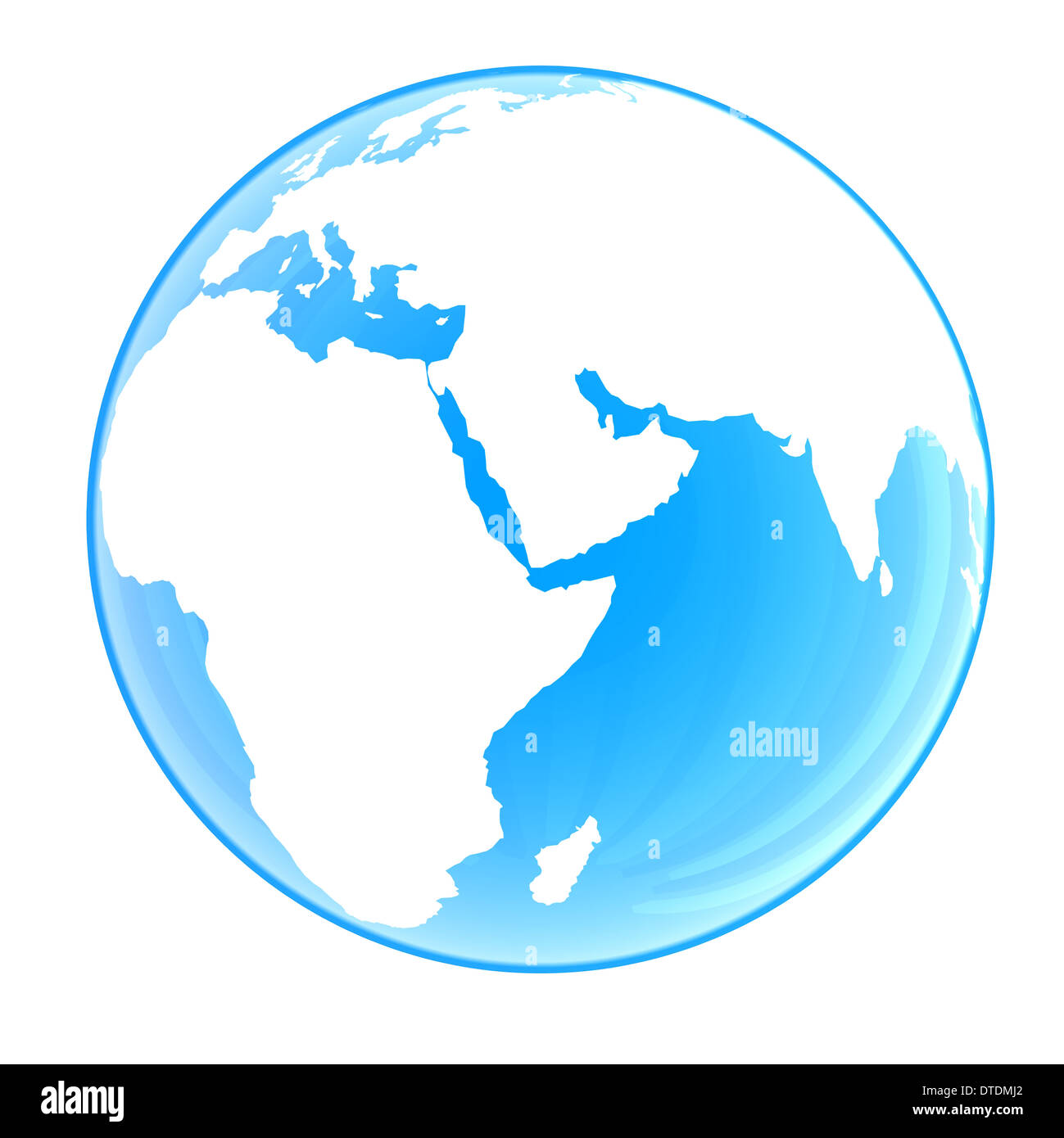 Blue abstract earth (isolated, done in 3d Stock Photo - Alamy