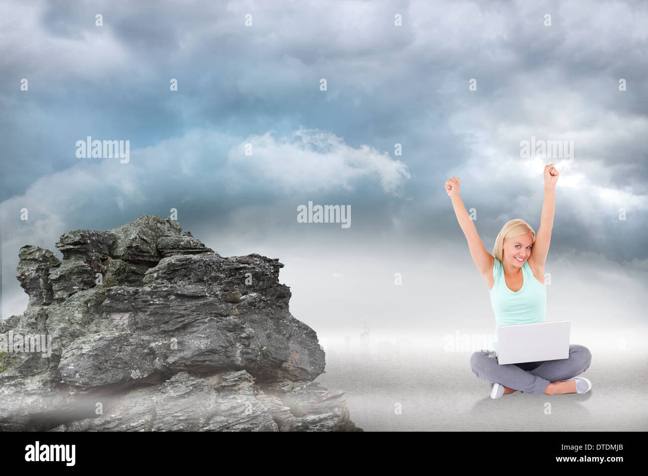 Joyful accomplishment hi-res stock photography and images - Alamy