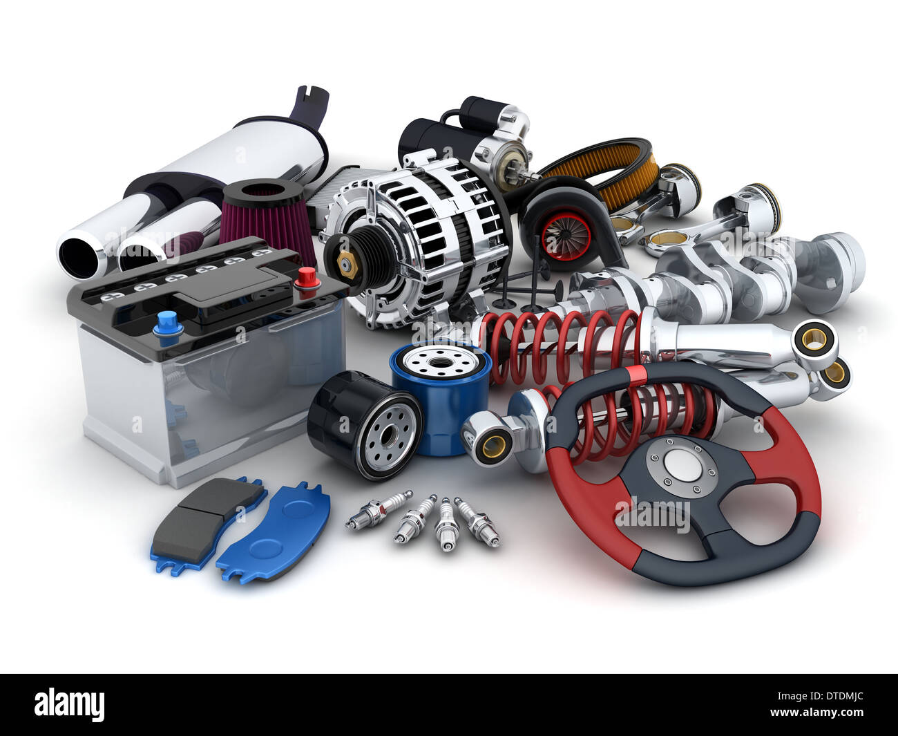 Auto parts Cut Out Stock Images & Pictures - Alamy