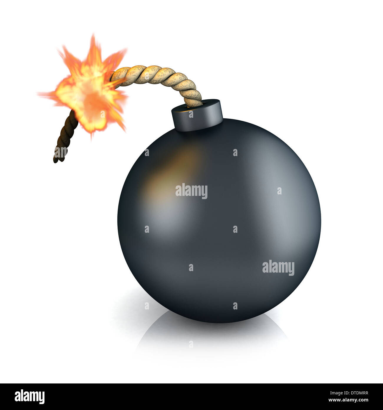 Old bomb on white background (done in 3d Stock Photo - Alamy