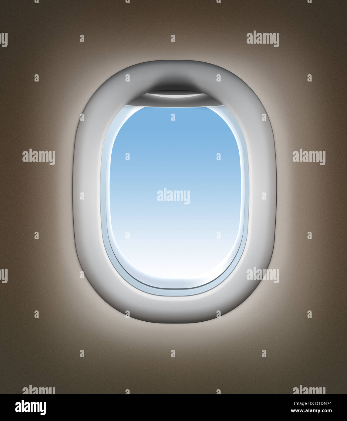 Airplane travel concept. Jet window interior Stock Photo - Alamy